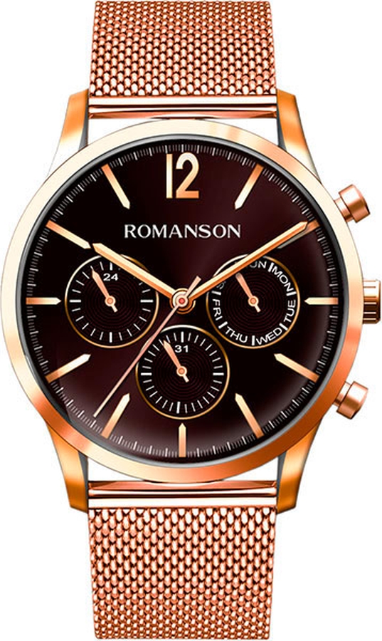 Мужские часы Romanson Adel TM 8A34F MR(BN) с доставкой по РФ в интернет ...